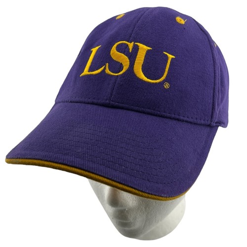 LSU Tigers Adjustable Hook & Loop Signatures Baseball Cap Hat One Size ...