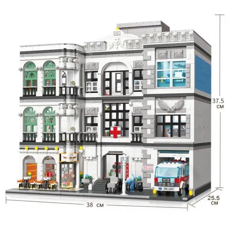Modular Hospital Building Block Set | General Jim's Toys & Bricks | GJ ...