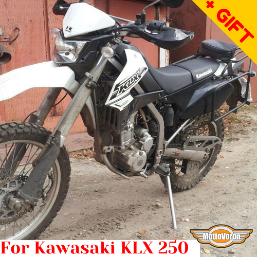For Kawasaki KLX 250 rack luggage system KLX250SF side carrier D ...
