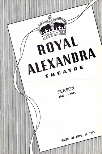 Noel Coward "BLITHE SPIRIT" Clifton Webb / Peggy Wood 1943 Toronto ...