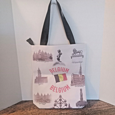 Belgium Shoulder Vinyl Tote Zippered Bag | eBay