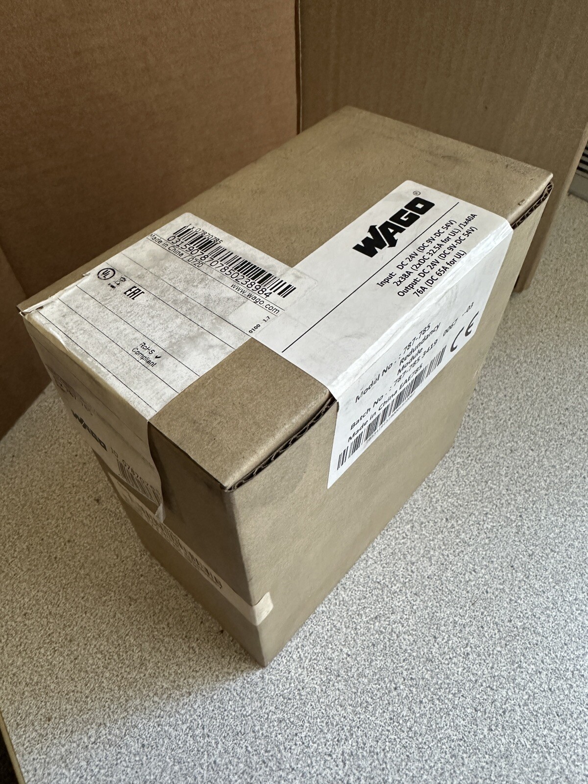 NEW Wago 787-785 Diode redundancy module; output voltage 24 VDC; 40 A ...