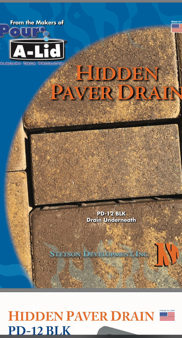 POUR-A-LID Hidden Paver Drain | eBay