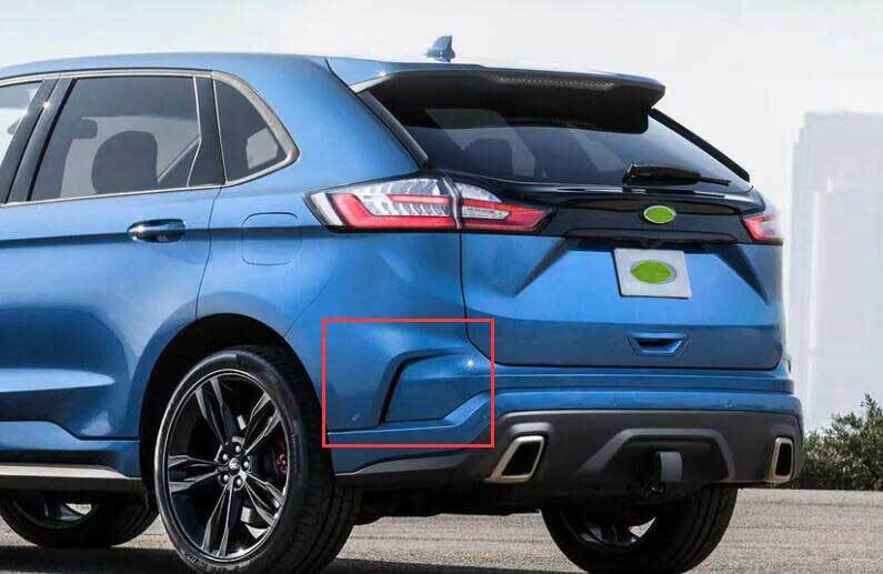 Fit For Ford Edge 2019-2021 Chrome Exterior Rear Fog Light Strip ...