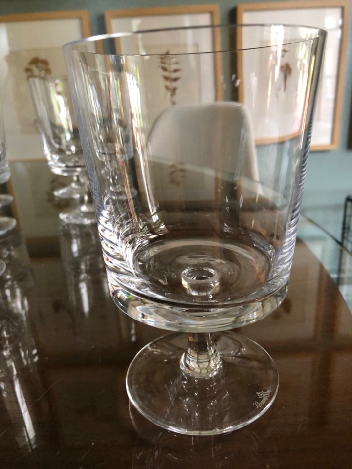 set 12 Rosenthal Romance Motif crystal water goblet mcm Barware ...