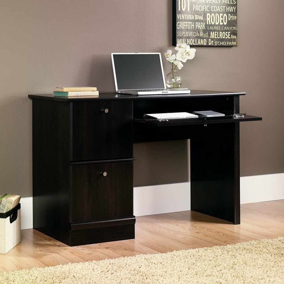 Dark Cherry Wooden Writing Laptop Desk Computer Table Home Office ...