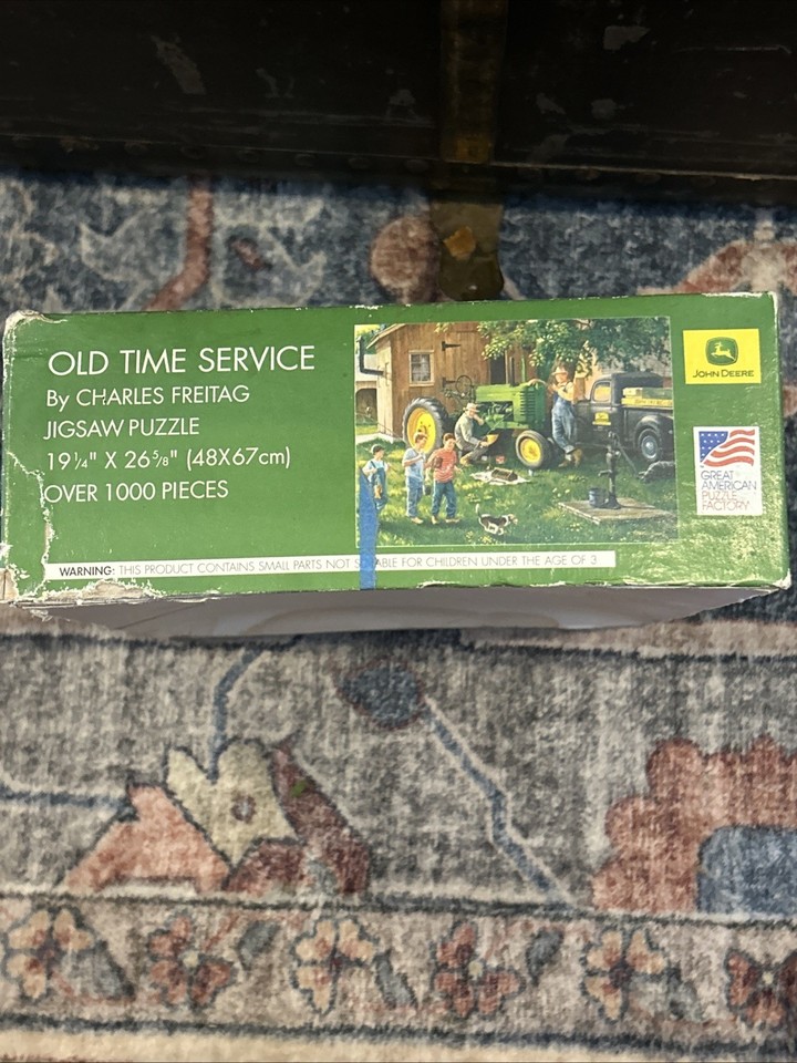 John Deere Old Time Service Jigsaw Puzzle 1000 pc Charles Freitag ...