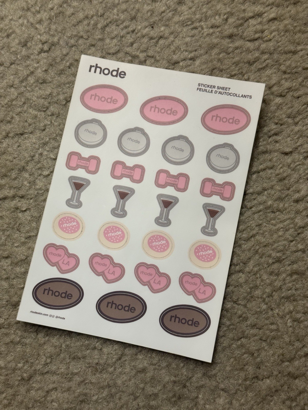 Rhode Skin Sticker Sheet | eBay
