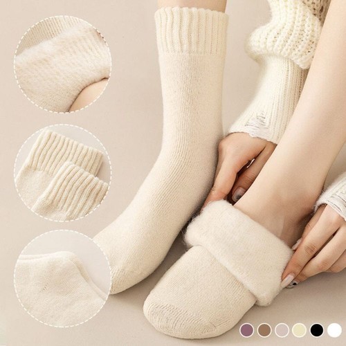 Polyester Cotton Cashmere Snow Socks Thermal Wool Sleeping Socks | eBay ...