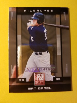 MAT GAMEL * RC ROOKIE #70 MILWAUKEE BREWERS * 2008 DONRUSS ELITE ...