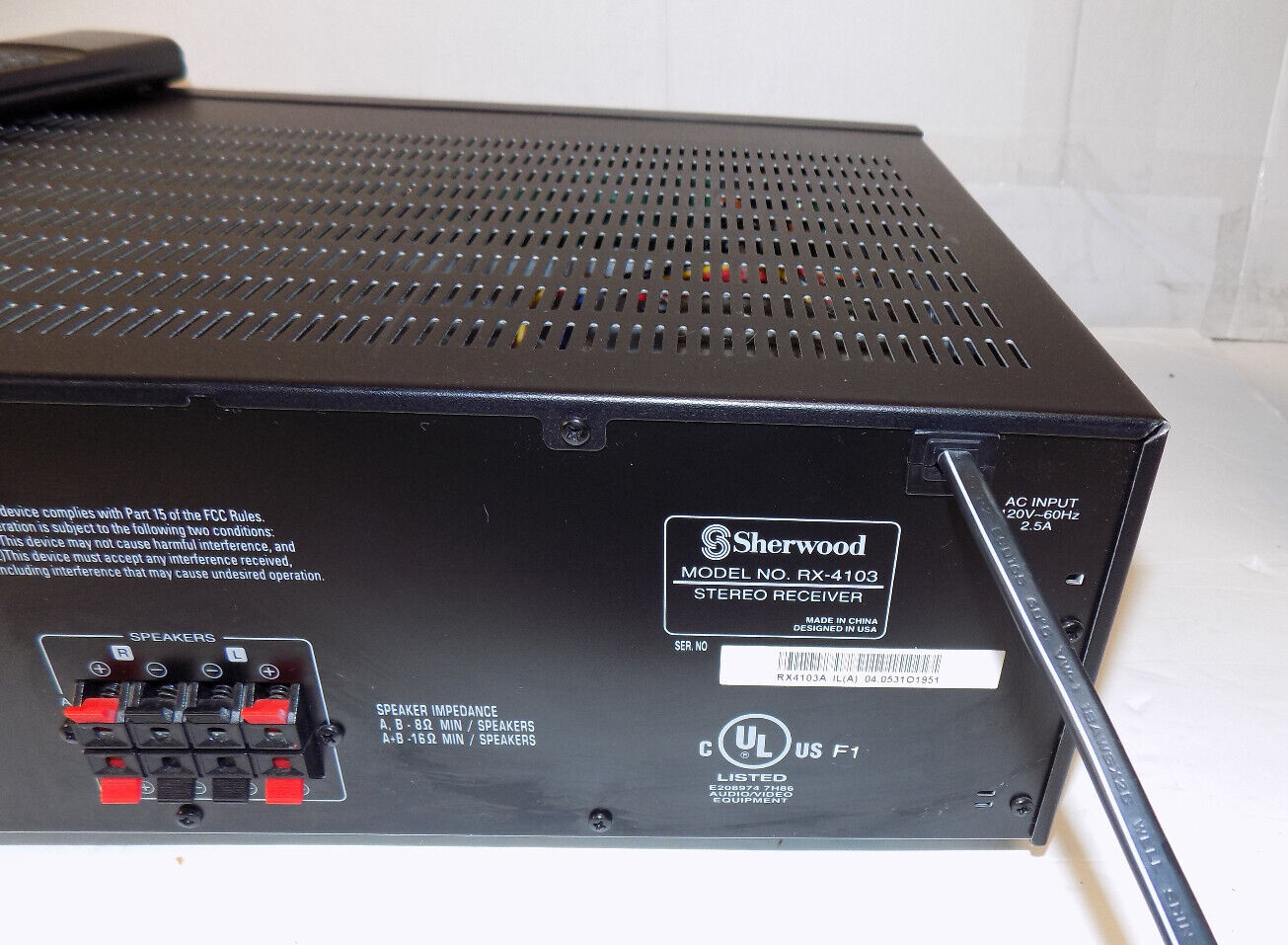 Sherwood RX-4103 2 Channel 100 Watt AM/FM Stereo Receiver | eBay