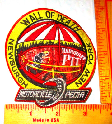 "Wall of Death" patch vintage collectible old motorcycle Daredevil ...