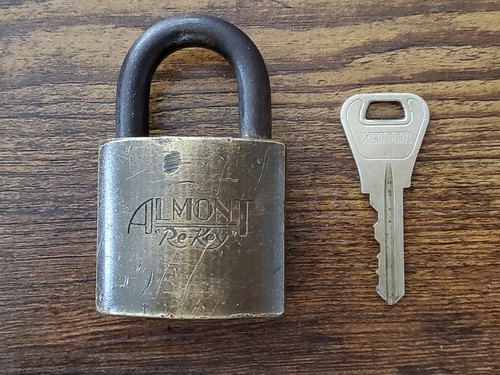 Vintage Almont Re-Key Padlock with Key - Used | eBay