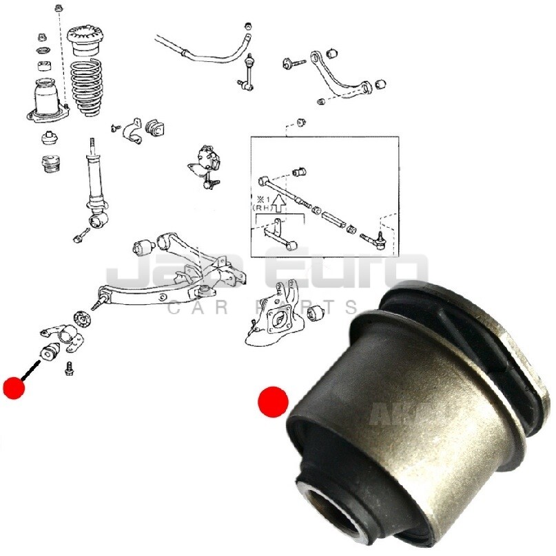 For Toyota Avensis 03-08 Rear Knuckle Hub Trailing Arm Suspension Bush ...