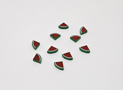 LEGO WATERMELON FRUIT FOOD Patern 1x1 Tile X10 NEW (D7) | eBay UK