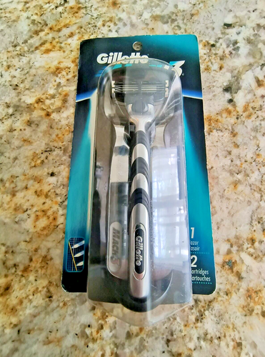 Original Gillette Mach 3 Razor Blade Shaver Handle 2 cartridge | eBay