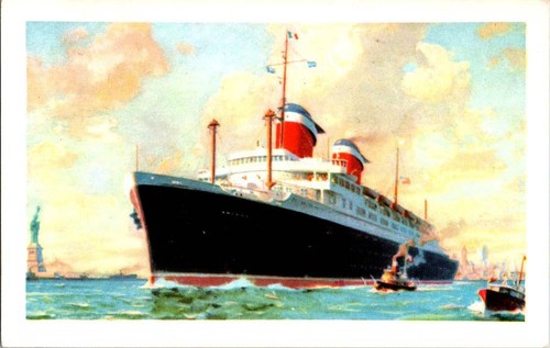 Cruise Ship Boat - Featured on Great Vintage Nautical Postcard d/01 ...