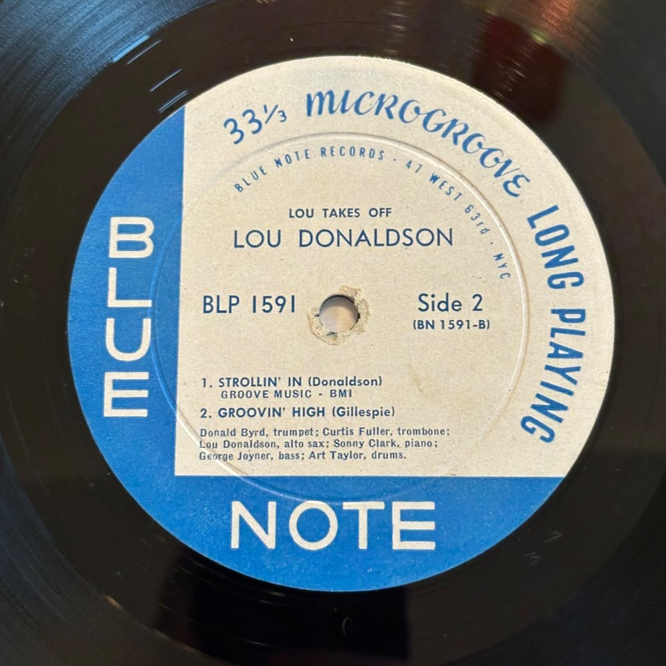 Lou Donaldson Takes Off VG+ W63 DG Ear Blue Note lp Sonny Clark Donald ...