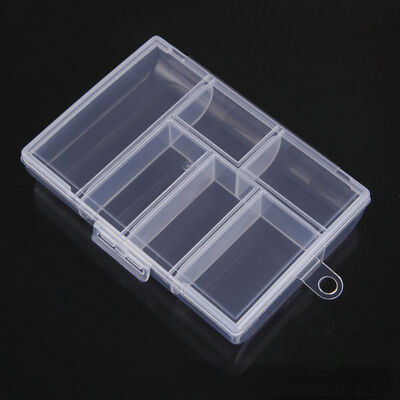 Portable Plastic 6-Compartment Storage Container Small Box Case ...