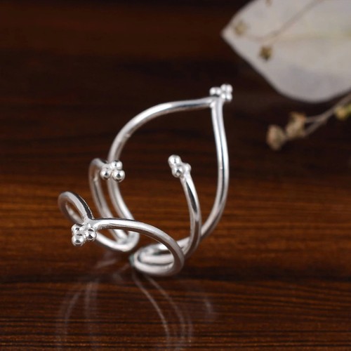 925 sterling Silver Full finger Ring Geometric Ring Arthritis Thumb ...