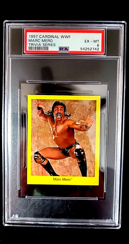 1997 Cardinal WWF WWE Trivia Series Marc Mero WCW Wildman PSA 6 EX-MT ...