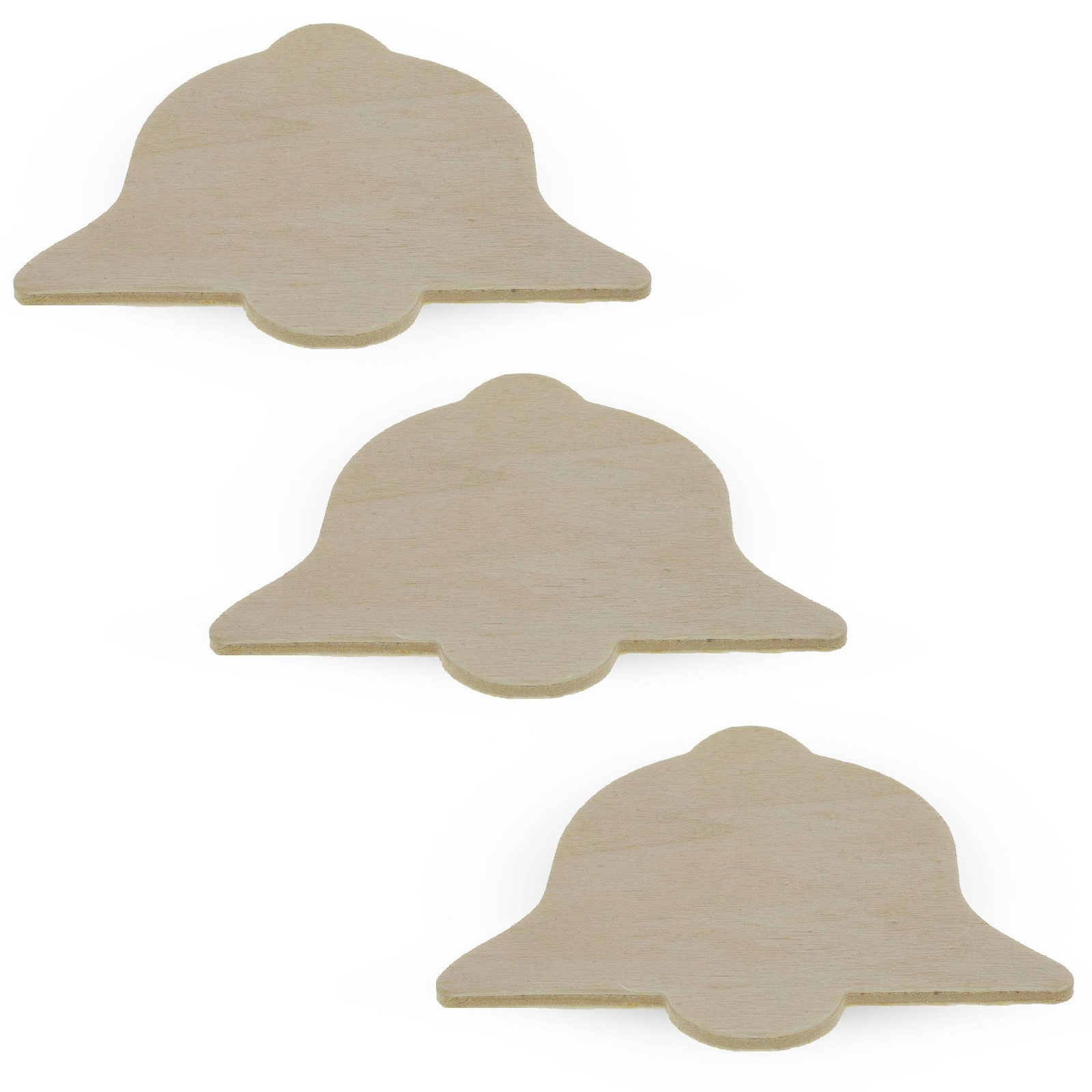 3 Unfinished Wooden Bell Shapes Cutouts DIY Crafts 3.6 Inches | eBay