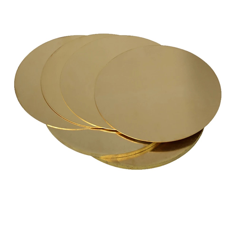 Brass Metal Sheet Round Brass Sheet Brass Disc Yellow Metal Select Size ...