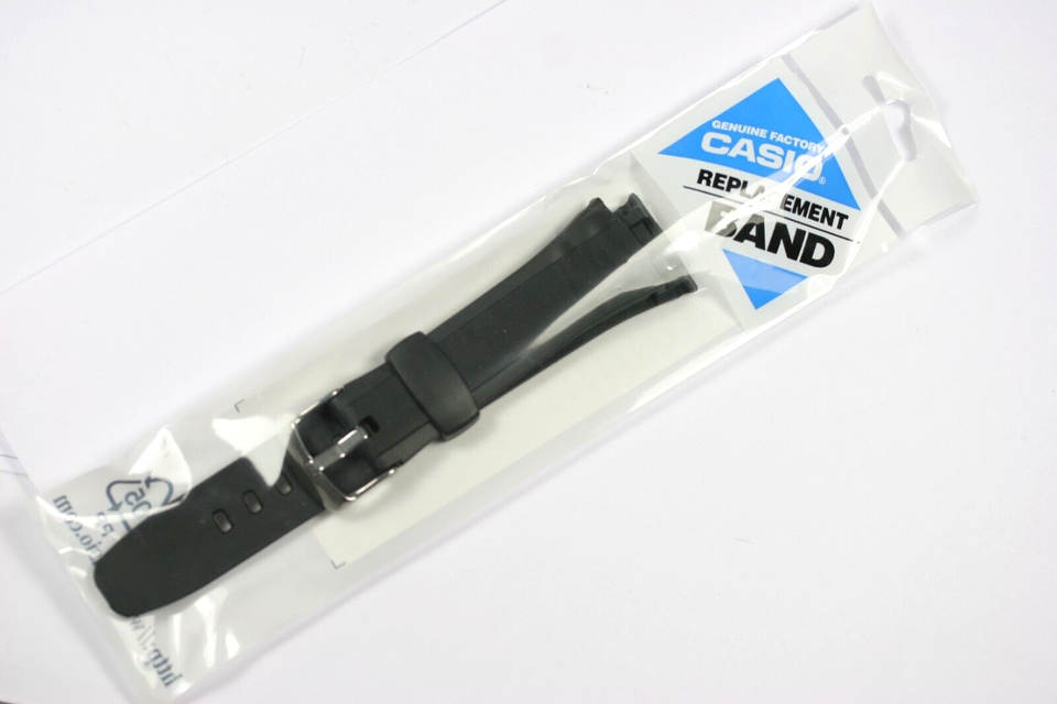 CASIO WAVE CEPTOR BLACK RESIN WATCH STRAP FOR WVA-430 WVA-470 OFFICIAL ...