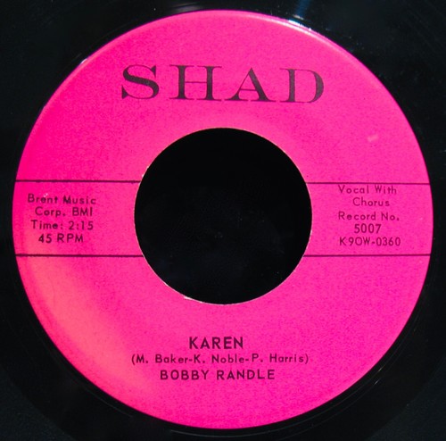 BOBBY RANDLE~Karen & Walking In The Shadows Rock Soul 45~SHAD #5007 | eBay