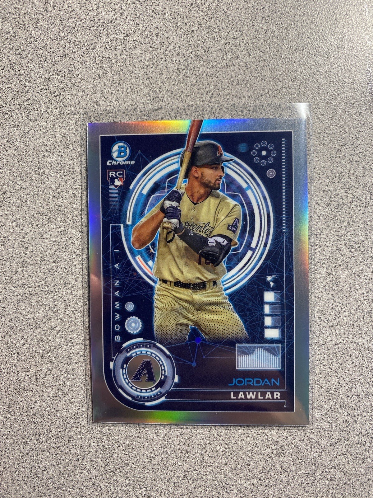 2024 Bowman Chrome Jordan Lawlar RC 'Bowman AI' #BAI-5 Arizona ...