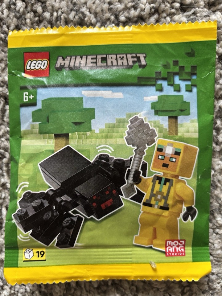 Lego Minecraft Cave Explorer with Spider paper bag | eBay
