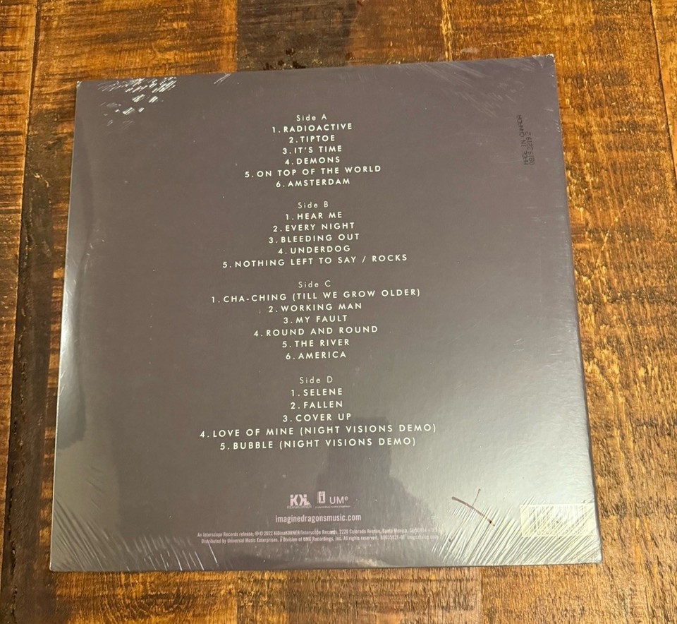 Imagine Dragons "Night Visions" 2LP Expanded Anniversary Edition Yellow ...