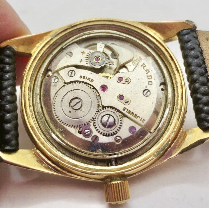 Vintage 1970’s RADO President Gold-Plated Hand Wind Men’s Dress Swiss ...