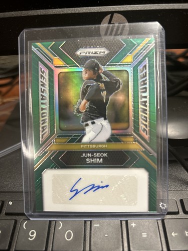 Jun-Seok Shim 2024 Panini Prizm Sensational Signatures Green Prizm Auto ...