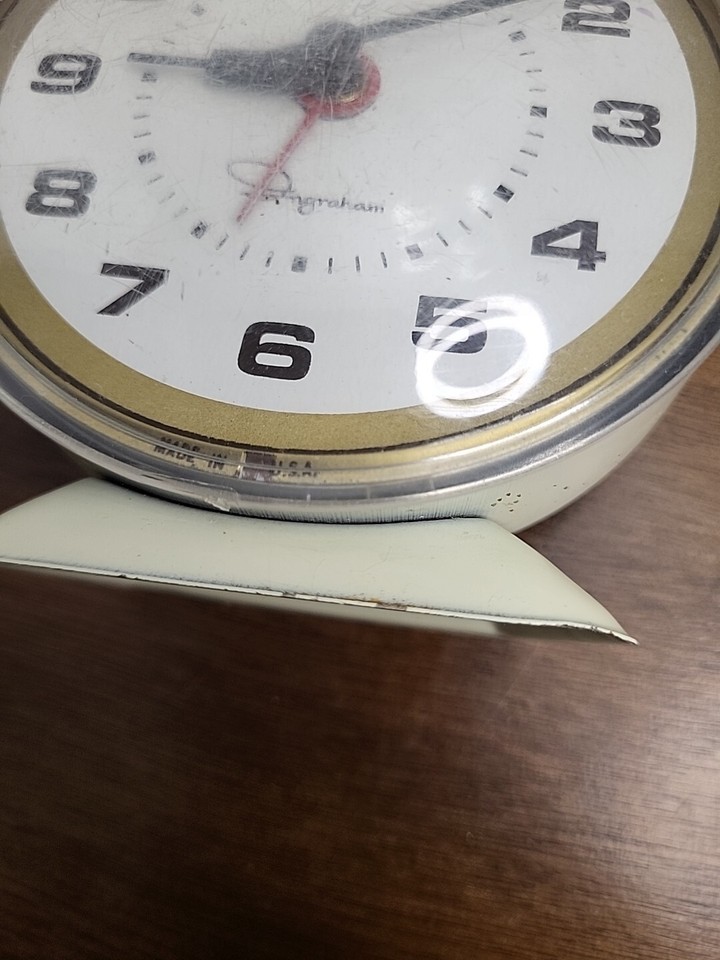 Working Ingraham Alarm Clock Traveling See Pictures For Condition | eBay