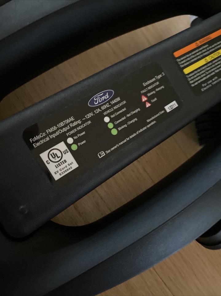2022 Ford Ev Plug In Charger OEM Charging Cable new fusion dual 110 220 ...
