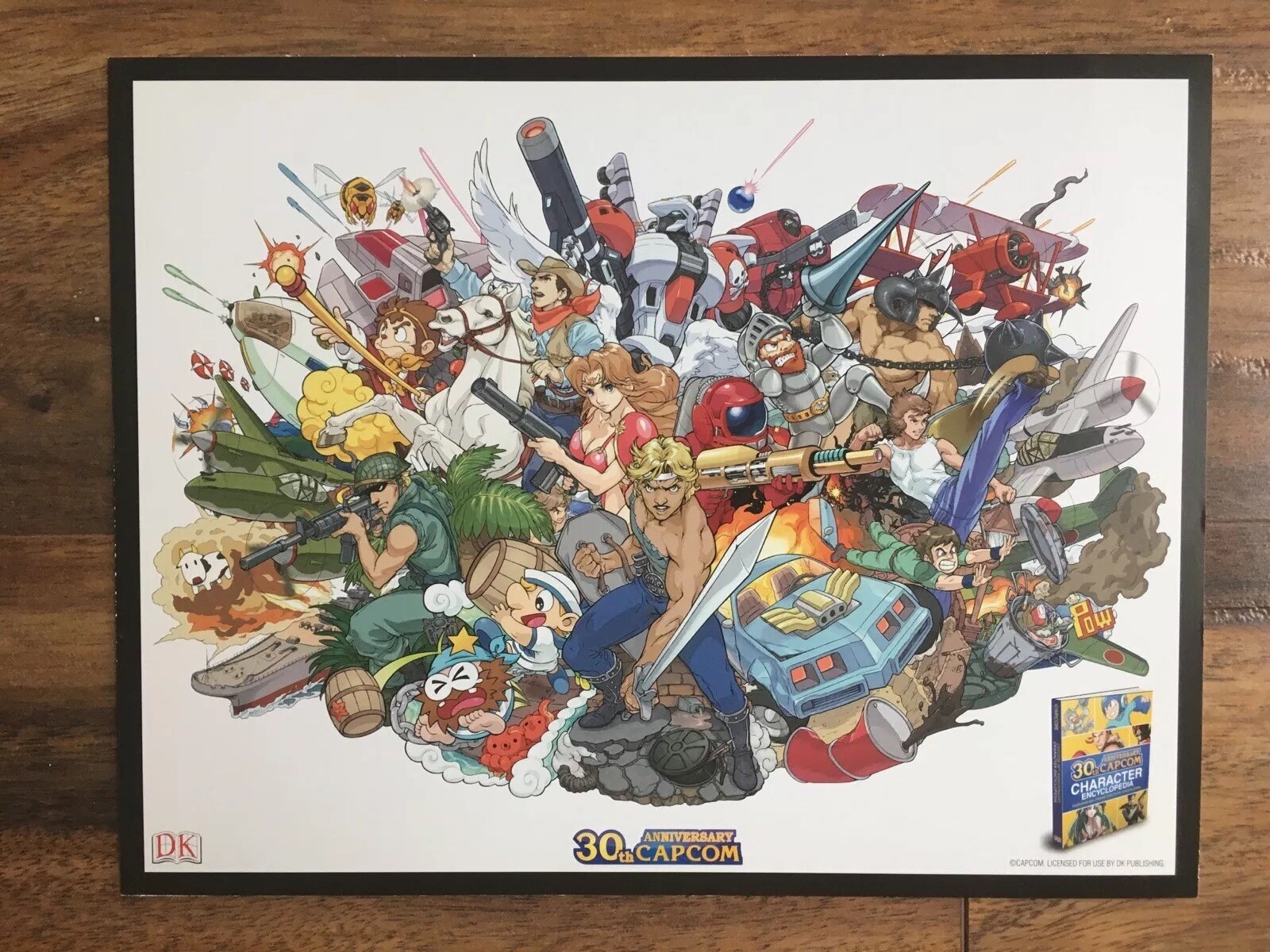 Capcom 30th Anniversary Art Print Character Collage DK Publishing RARE ...