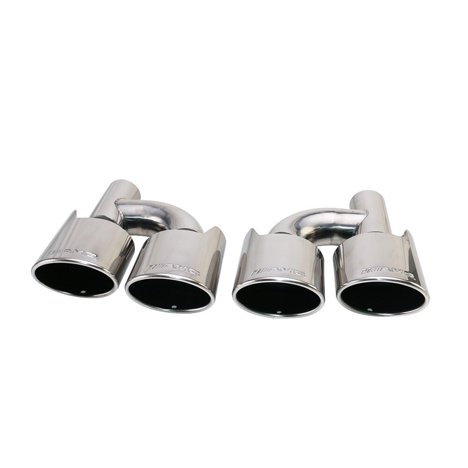 C63 Exhaust Tips AMG For C250 C300 C350 Mercedes W204 W211 C-Class ...