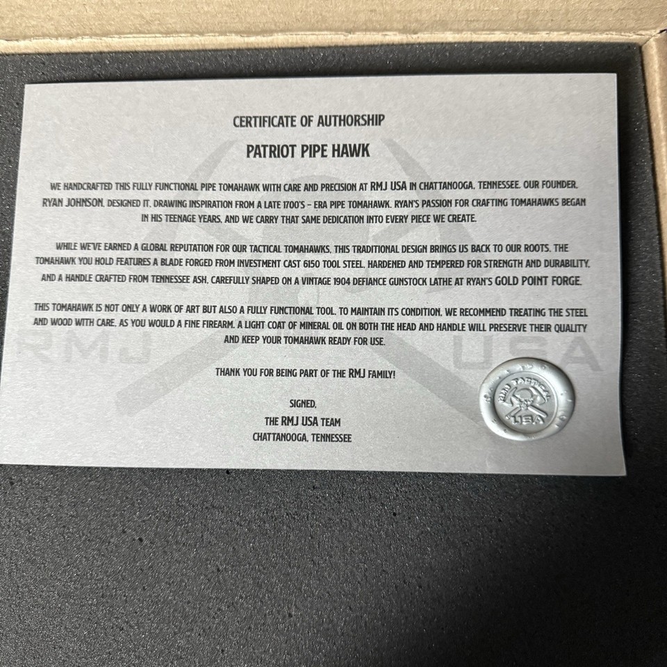 RMJ Tactical Patriot Tomahawk | eBay