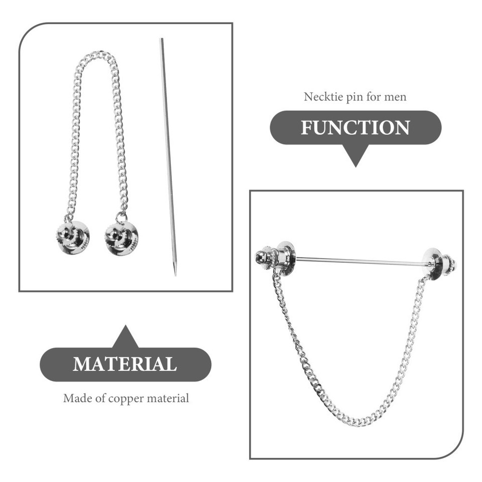 Decorative Collar Pin Adult Necktie Pin Men Collar Bar Shirt Brooch Pin ...