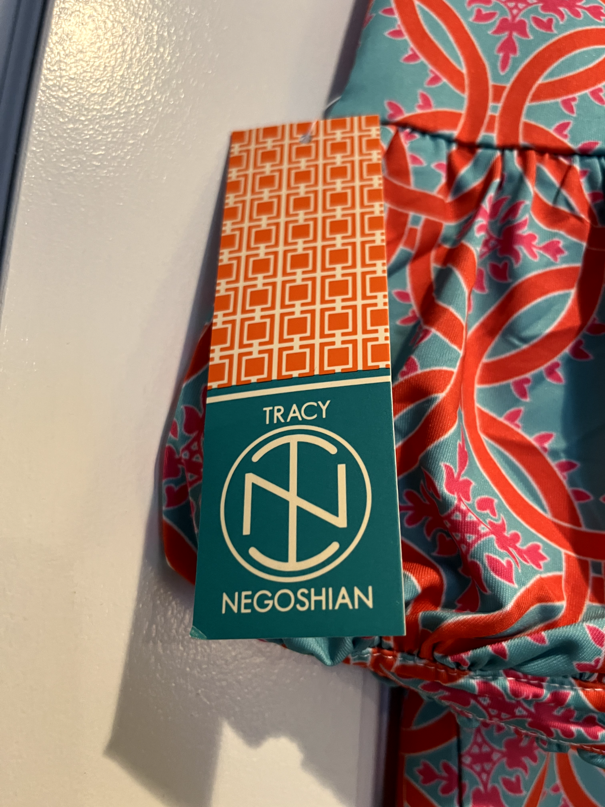 Tracy Negoshian Womens Top Size XS Style Piper Color Tapestry Turquoise ...