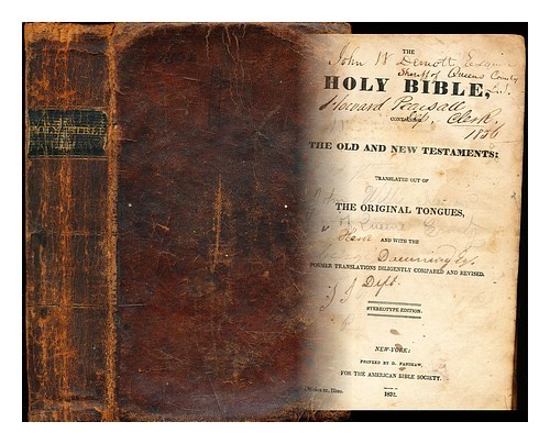 The American Bible Gesellschaft Holy Bible, Enthält Old und Neue ...