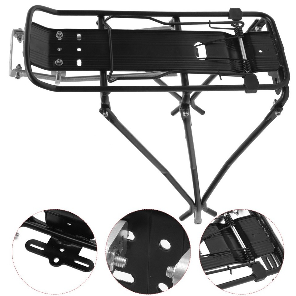 Rear Rack Bicycle Cargo Aluminum Alloy Mountain Bike Shelves Carrier ...
