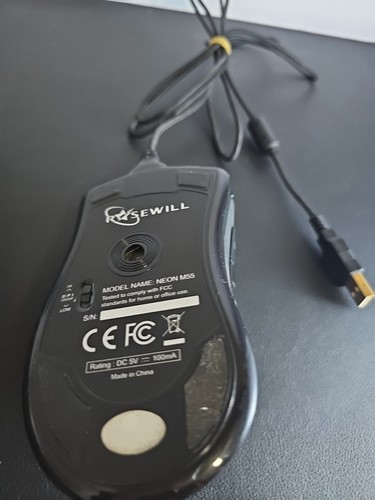 Rosewill Neon M55 Ultimate Gaming Mouse Black & Red Wired Lighted | eBay