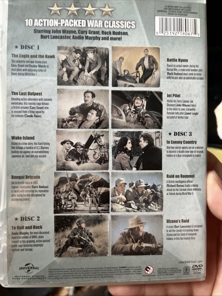 10-Movie War Collection (DVD, 2013, 3-Disc) | eBay