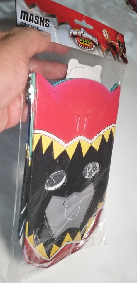 Power Rangers Dino Charge Party Costume Masks 8 Ct. New Old Stock | eBay