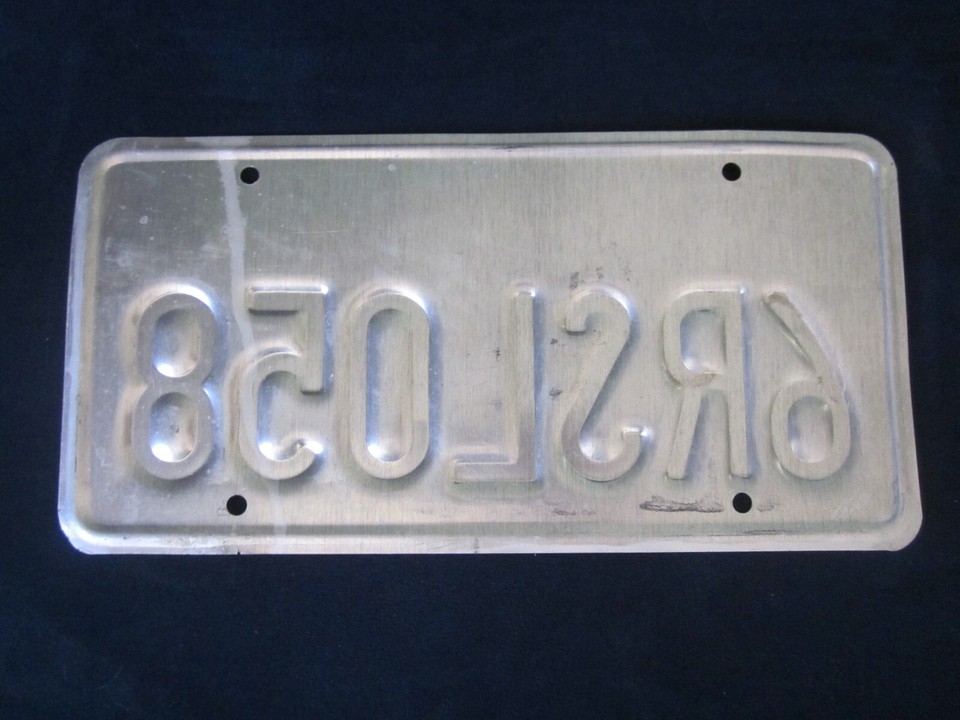 California License Plate Cursive Lipstick 6RSL058 RSL rare old car ...