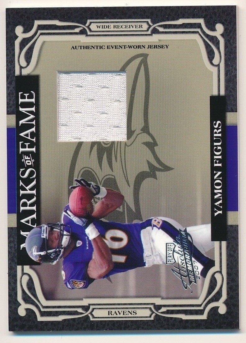 YAMON FIGURS 2007 PLAYOFF ABSOLUTE MARKS OF FAME #38 GAME JERSEY 47/200 ...