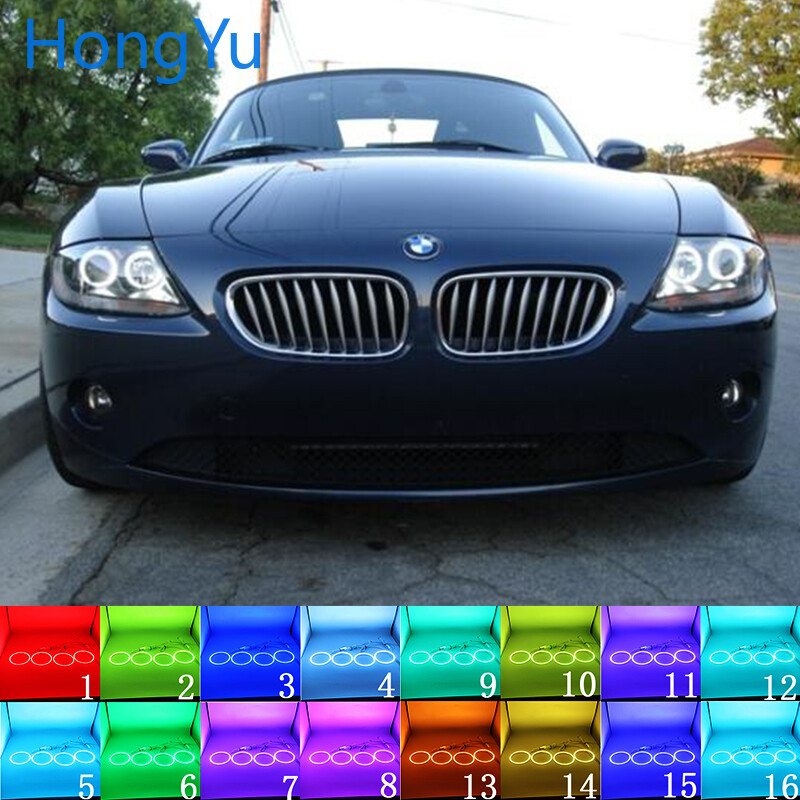 for BMW Z4 E85 E86 2002-2008 Multi-color RGB LED Angel Eyes Halo Ring ...