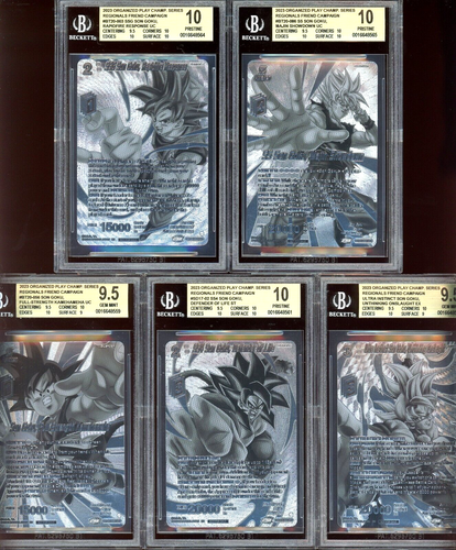 2023 Regionals Silver Full Set Promo Dragon Ball Super Card BGS 10 Son ...